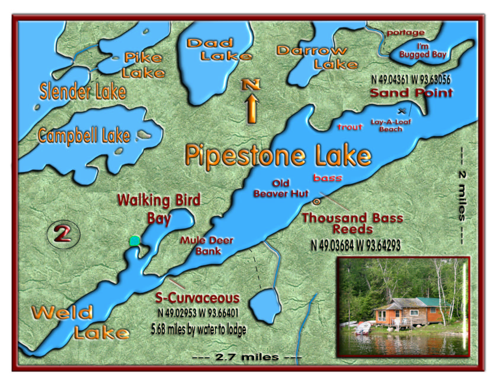 Weld Lake/Pipestone Trail map | Pipestone Lodge